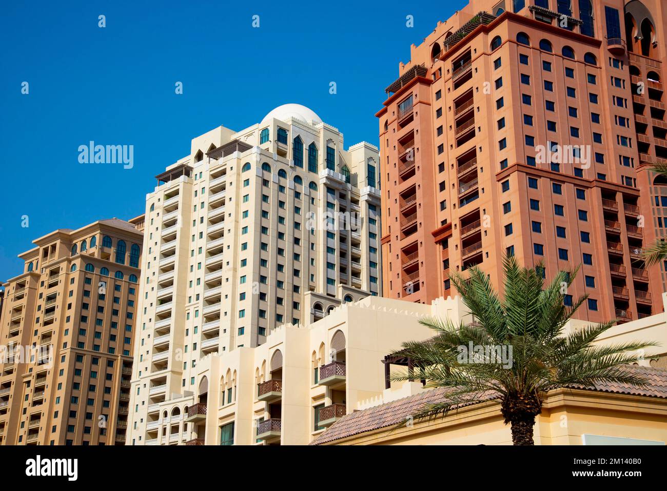 Apartments in the Pearl - Qatar Stock Photo - Alamy