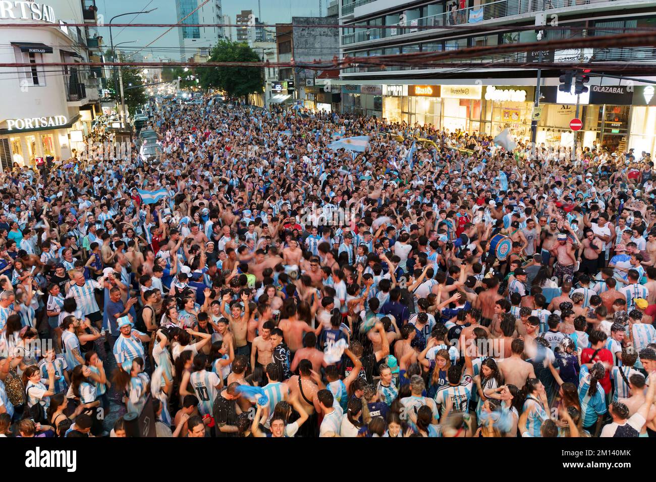 Buenos Aires, Argentina - December 9, 2022: Happy Argentine football ...