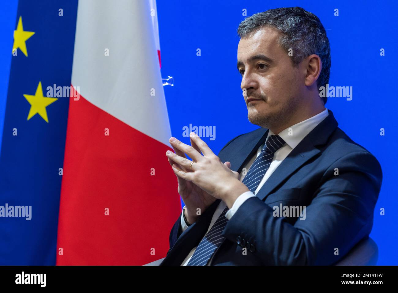 Sollies Pont, France. 09th Dec, 2022. Gerald Darmanin Minister of the ...