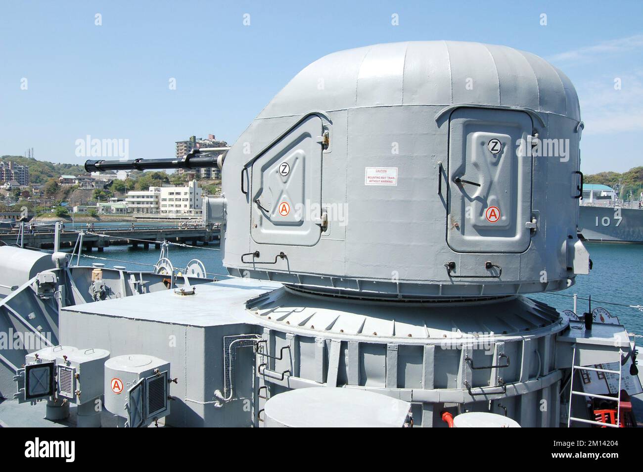 Kanagawa Prefecture, Japan - April 14, 2007: Indian Navy AK-176 76mm ...