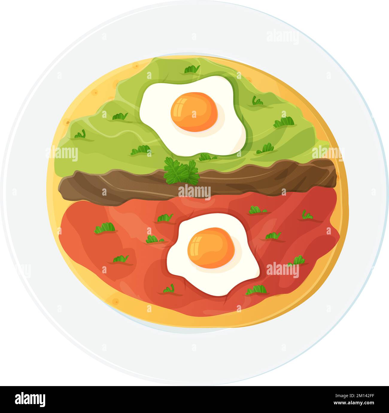 Huevos rancheros mexico Stock Vector Images - Alamy