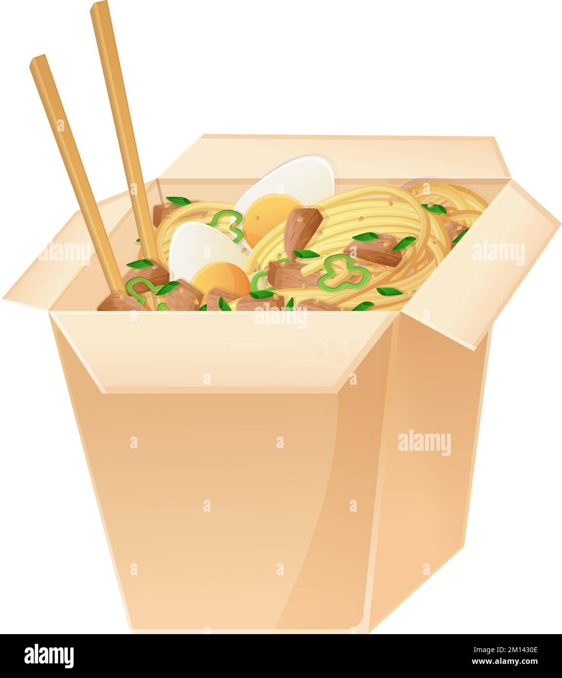 Cartoon noodle box hi-res stock photography and images - Alamy