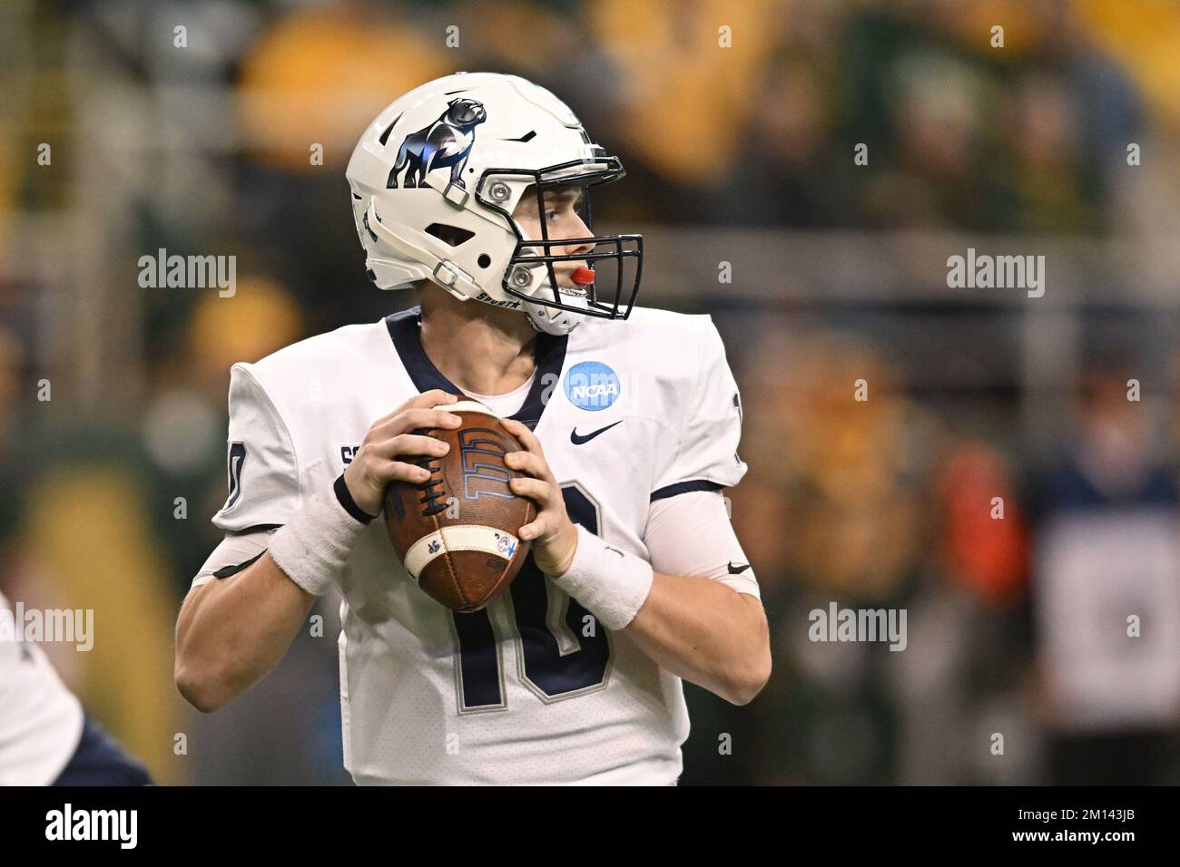 North Dakota, USA. 09th Dec, 2022. Samford Bulldogs quarterback Michael ...