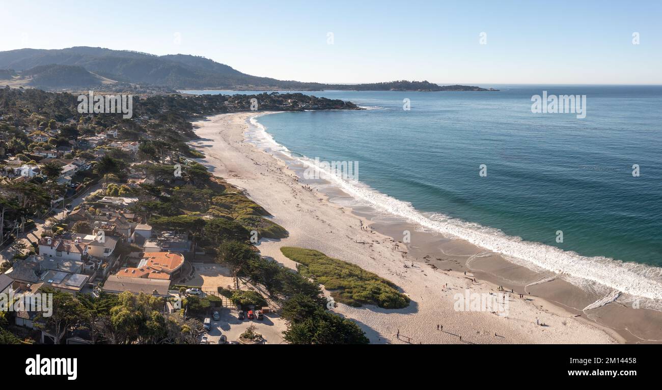 Aerial drone panoramic view of north beach hi-res stock photography and ...