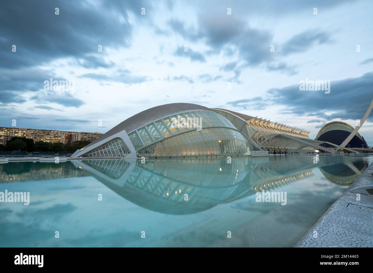 Valencia, Spain - November 2022: Hemispheric building in the sciencies ...