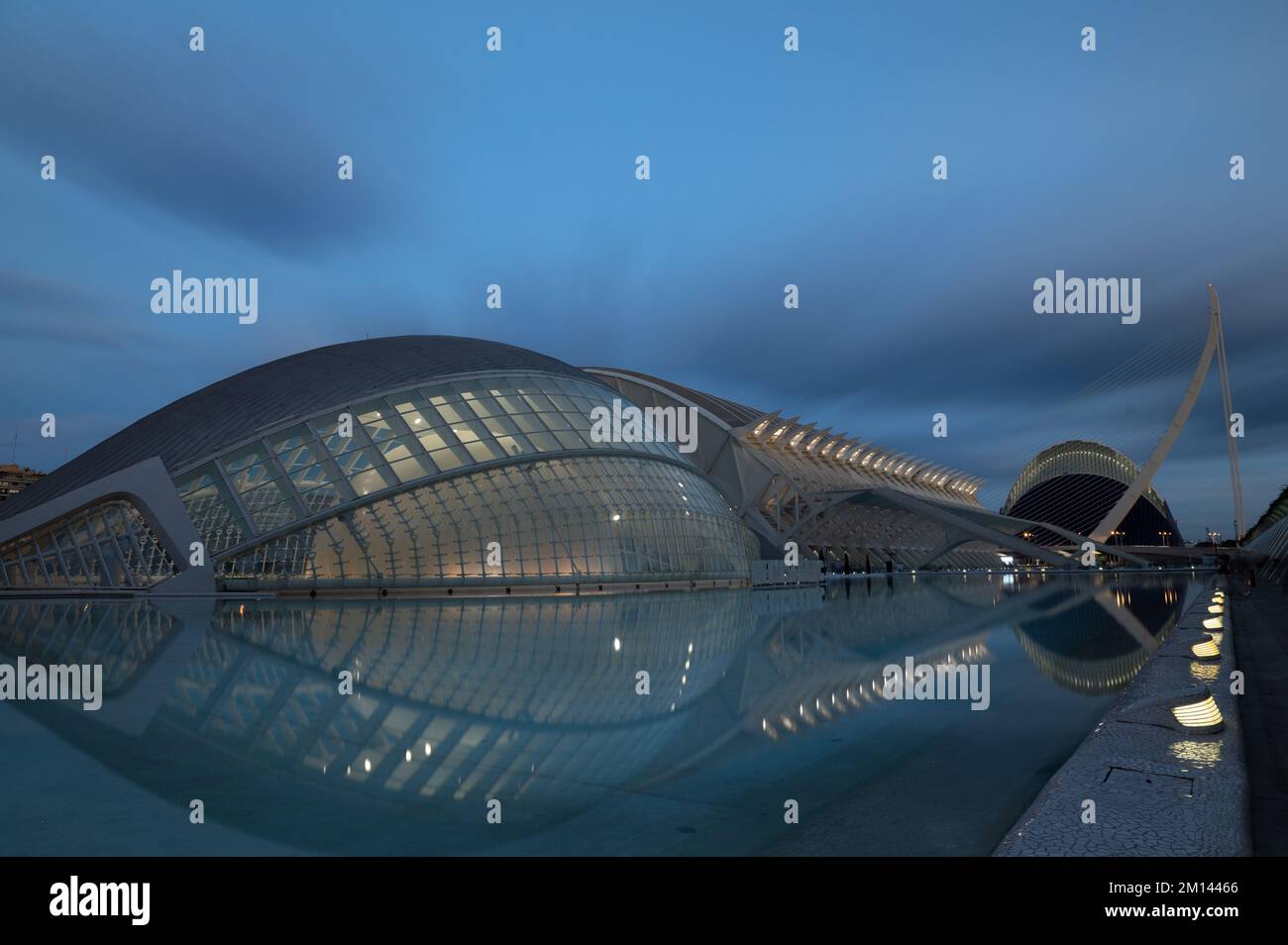 Valencia, Spain - November 2022: Hemispheric building in the sciencies ...