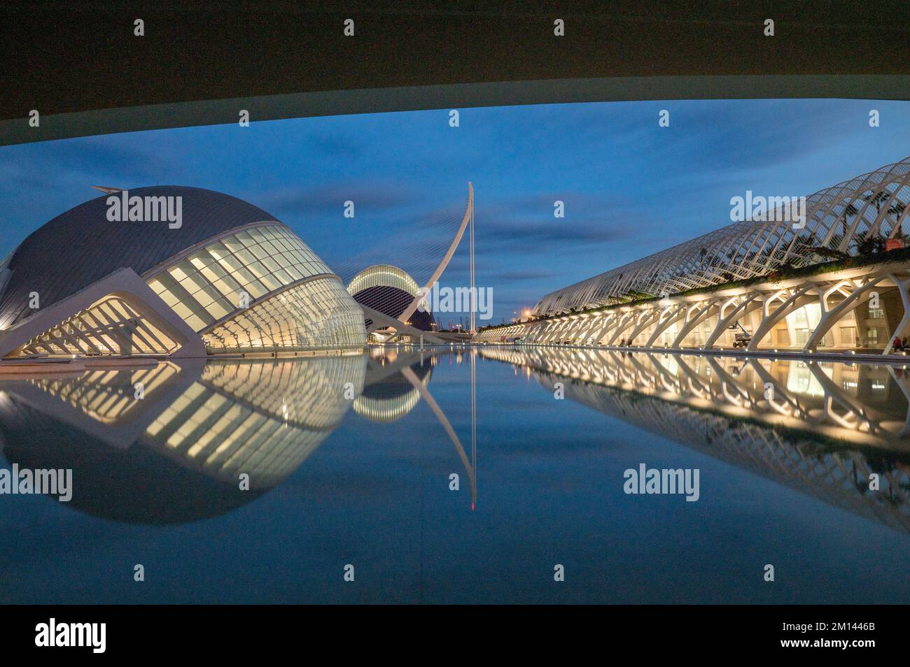 Valencia, Spain - November 2022: Hemispheric building in the sciencies ...