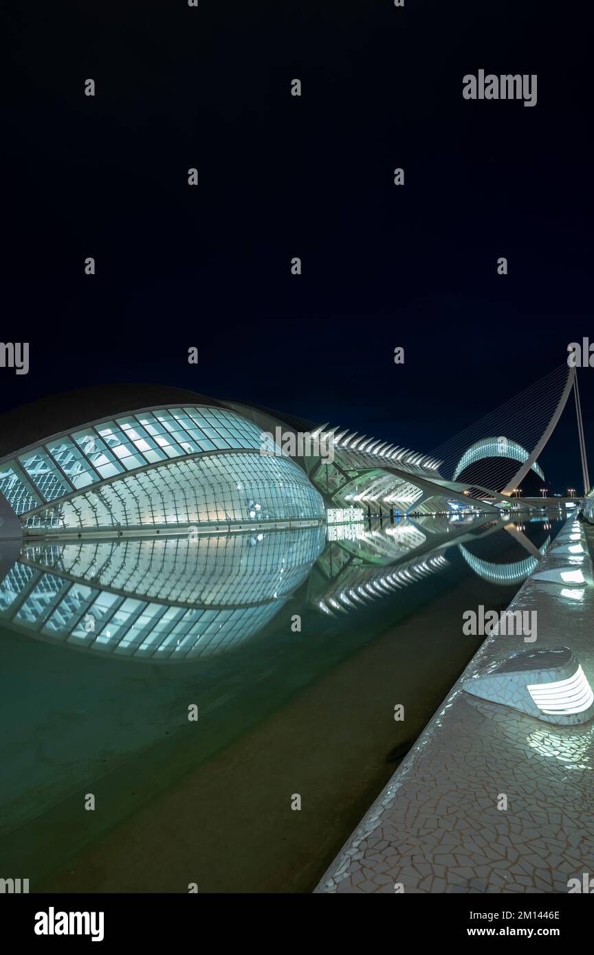 Valencia, Spain - November 2022: Hemispheric building in the sciencies ...