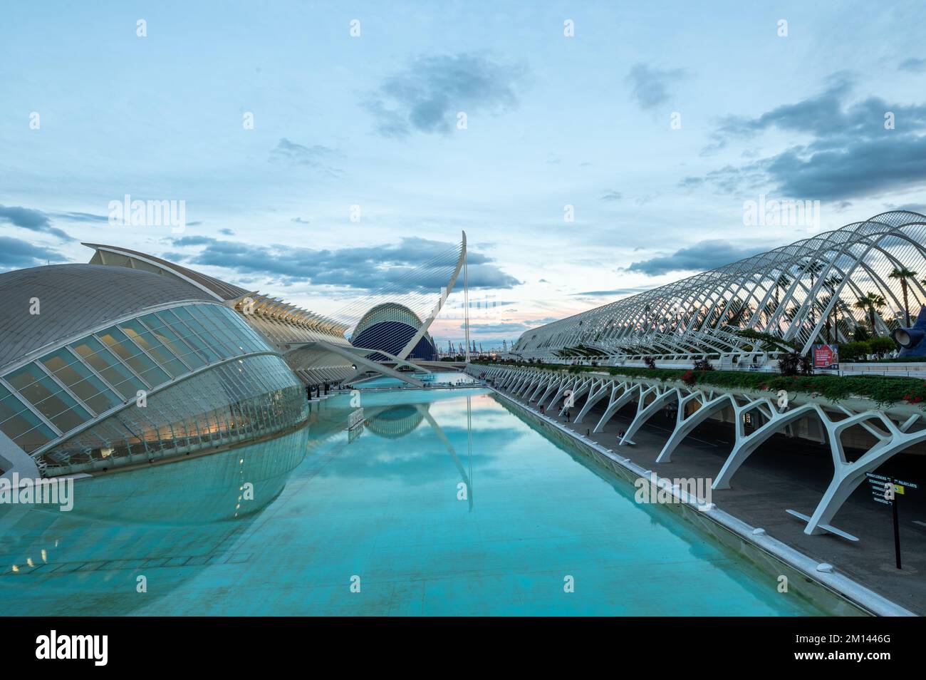 Valencia, Spain - November 2022: Hemispheric building in the sciencies ...