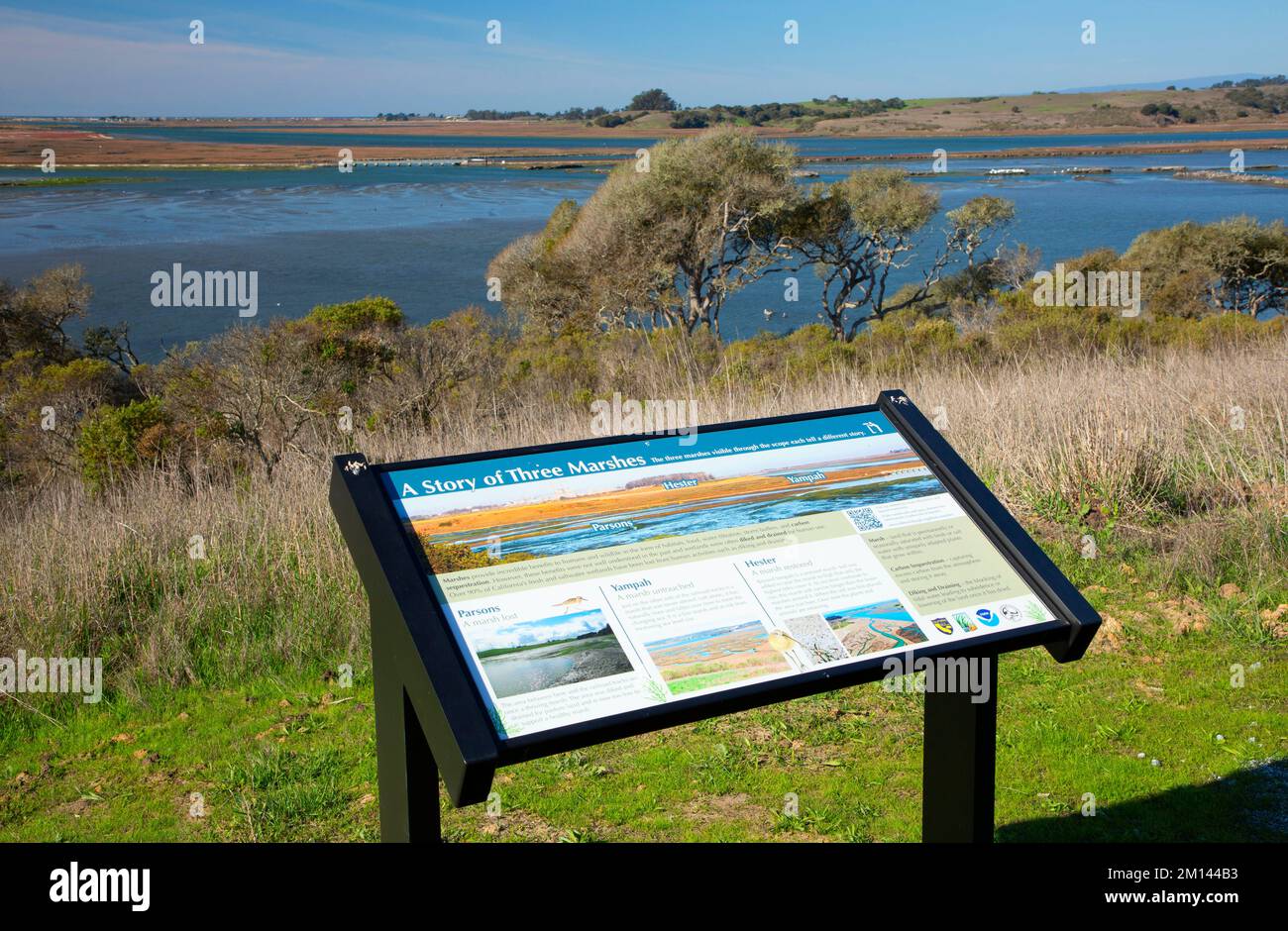 Interpretive board, Elkhorn Slough National Estuarine Research Reserve ...