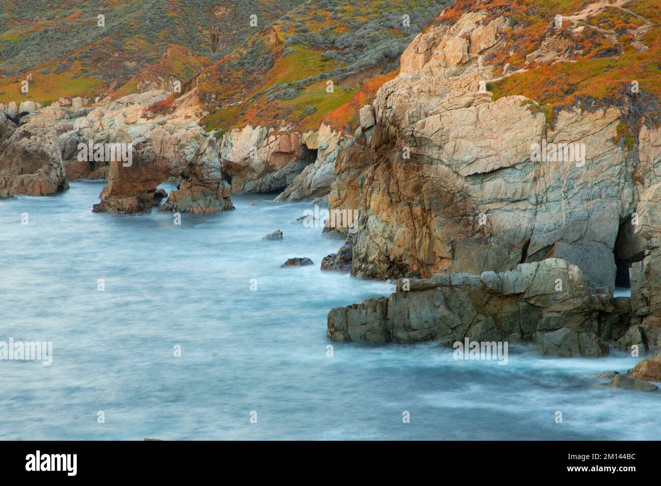 Rocky coast dawn, Garrapata State Park, Big Sur Coast Highway Scenic ...