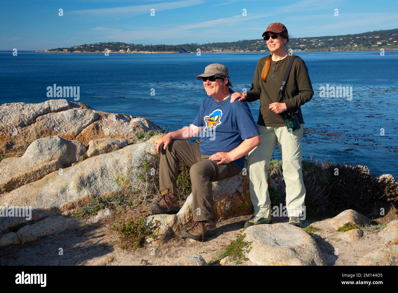 Coast view at Granite Point Trail, Point Lobos State Reserve, Big Sur ...