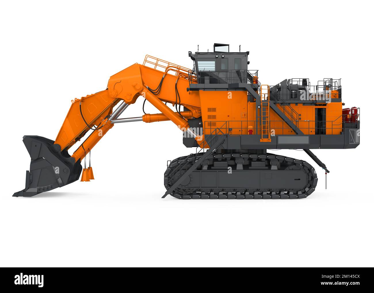 Excavator isolated Cut Out Stock Images & Pictures - Alamy