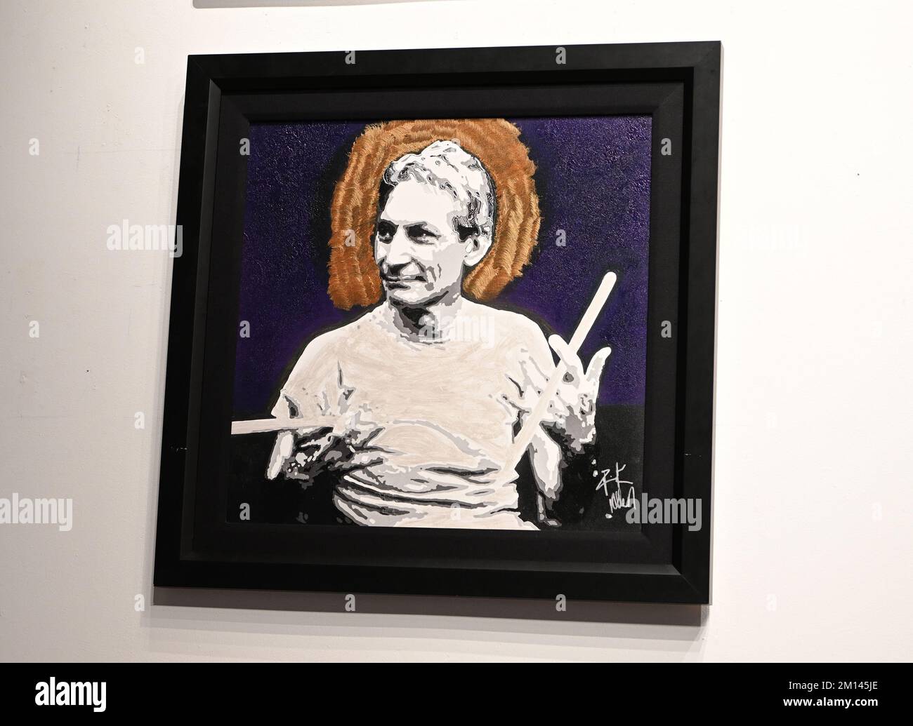 Hollywood FL, USA. 09th Dec, 2022. Rick Allen of Def Leppard's art ...