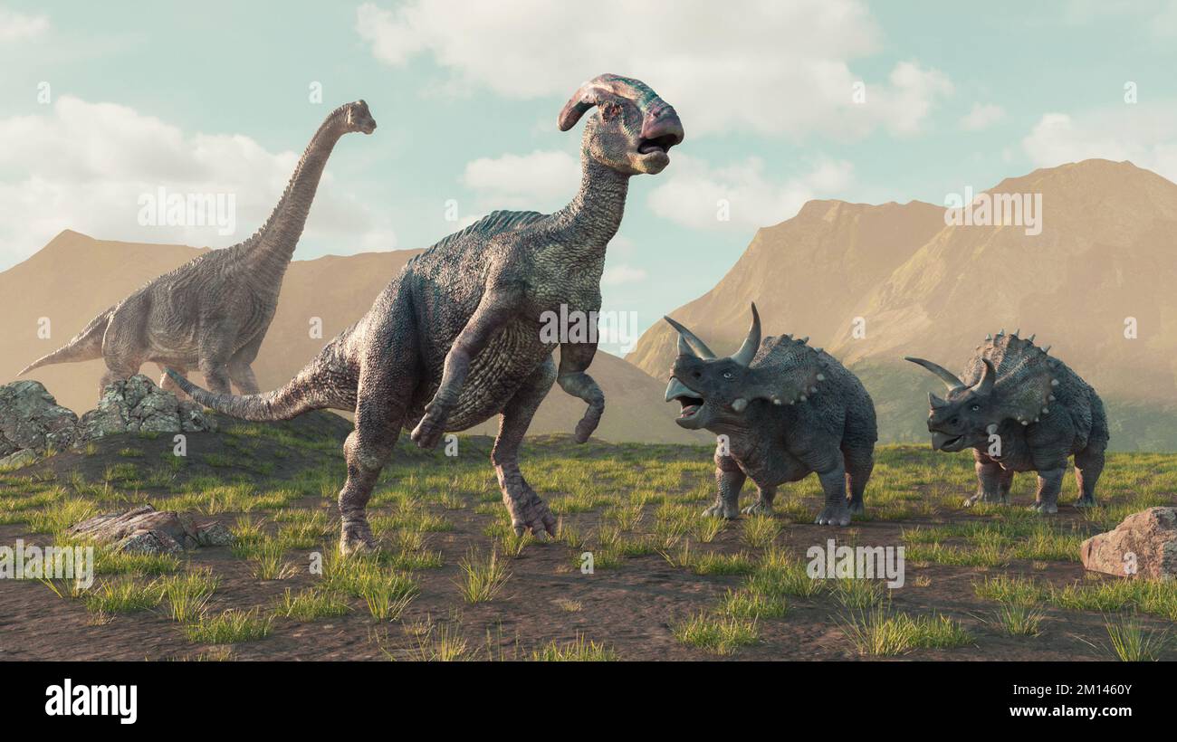 Apatosaurus and brachiosaurus hi-res stock photography and images - Alamy