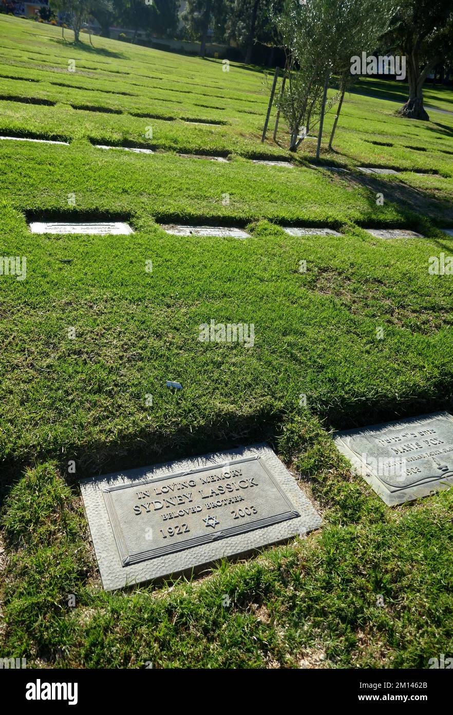Los Angeles, California, USA 8th December 2022 Actor Sydney Lassick's Grave in Moses Section at ...