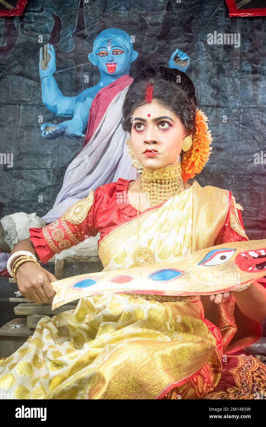 kali Puja Look Photo-shoot based on Festival with ethnic look.like A ...