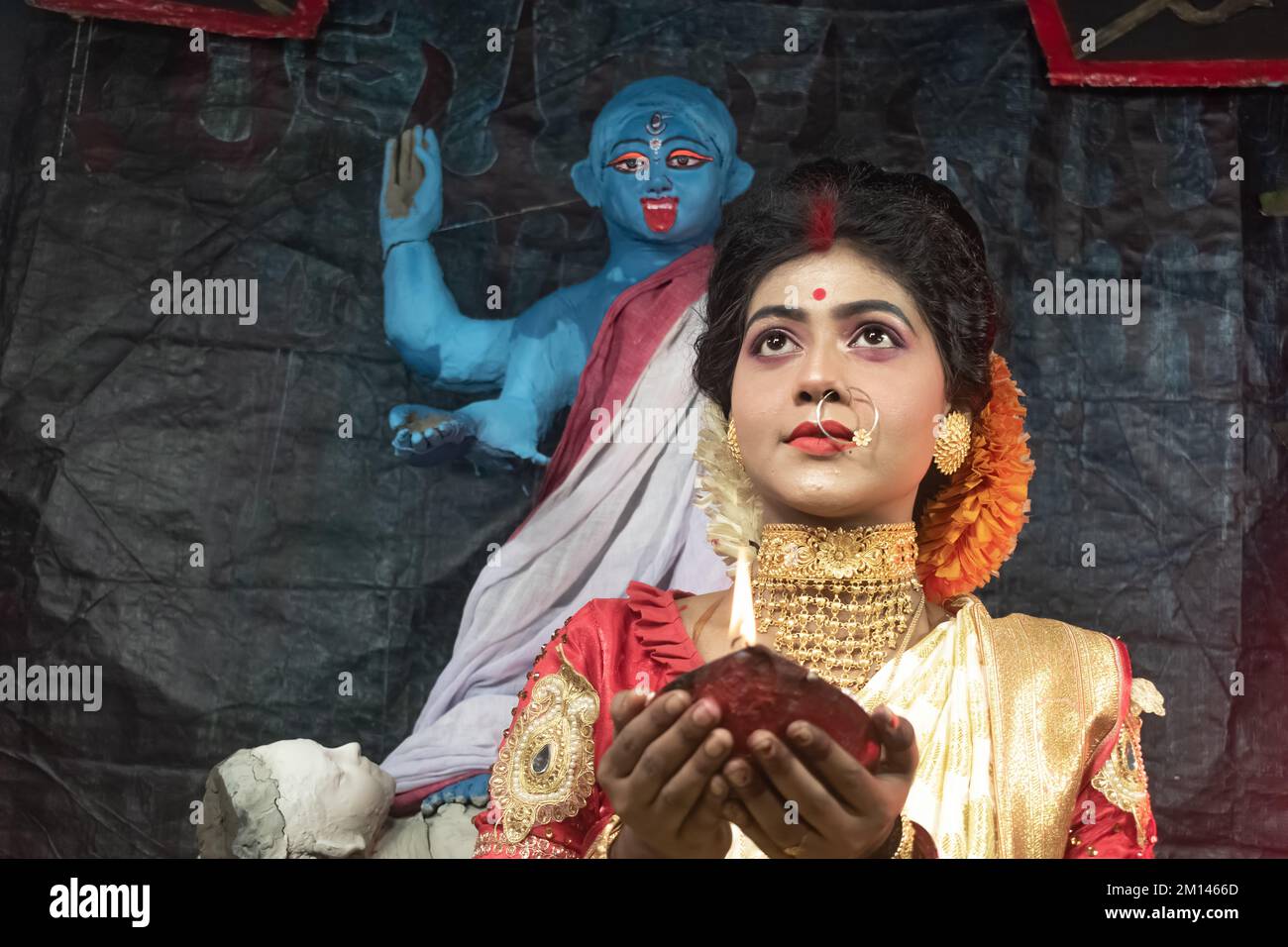 kali Puja Look Photo-shoot based on Festival with ethnic look.like A ...