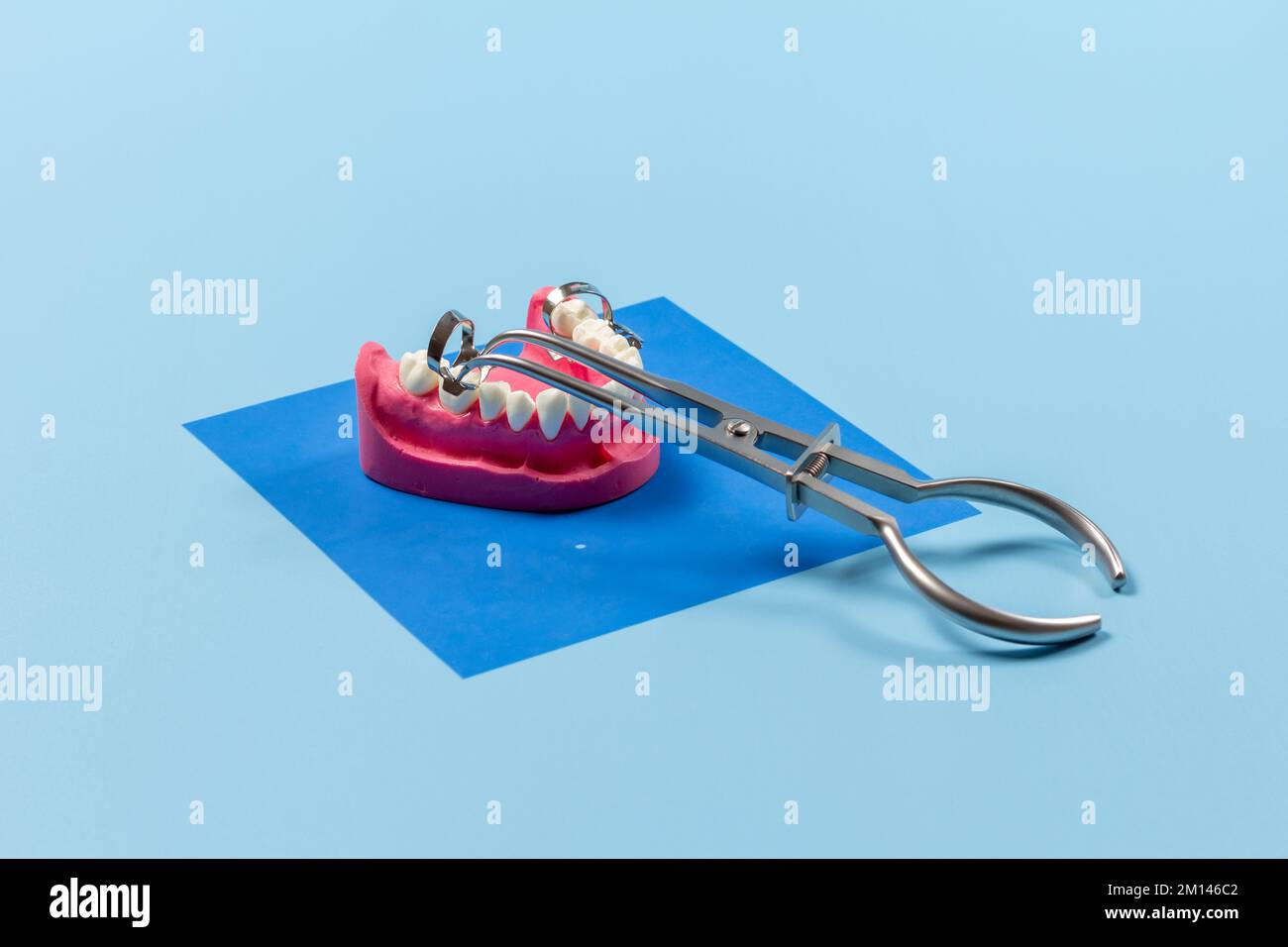 Set of metal dental instruments for teeth dental care Stock Photo - Alamy