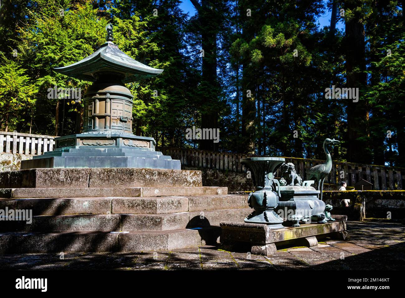 Inner Shrine Okumiya Pagoda Imperial tomb with bronze sculptures at ...