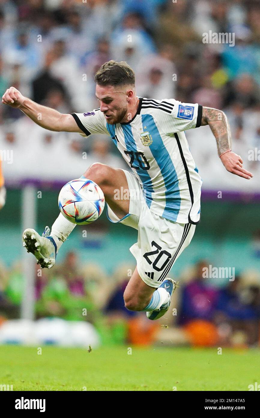 LUSAIL, QATAR - DECEMBER 9: Alexis Mac Allister of Argentina in action during the FIFA World Cup ...