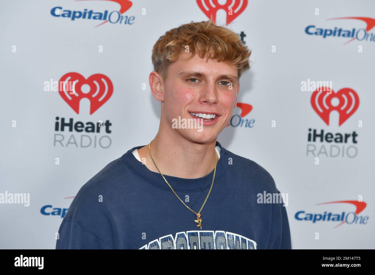 Charlieonnafriday attends the Z100's iHeartRadio Jingle Ball 2022 at ...
