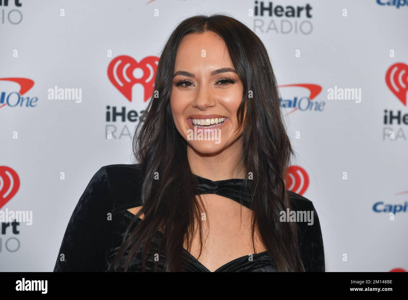 Emily Curl attends the Z100's iHeartRadio Jingle Ball 2022 at Madison ...