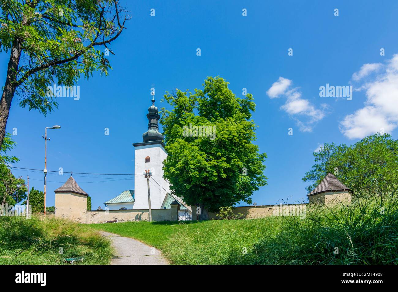 Prievidza (Priwitz): Church of the Assumption in , , Slovakia Stock ...