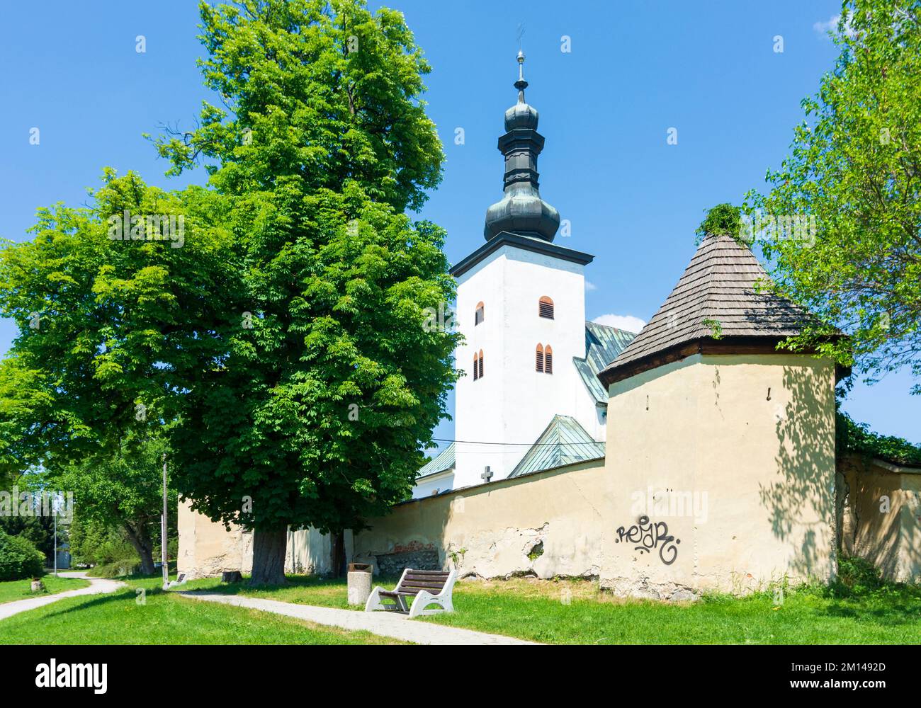 Prievidza (Priwitz): Church of the Assumption in , , Slovakia Stock ...