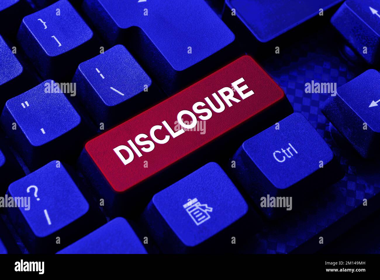 Conceptual caption Disclosure. Conceptual photo The action of making ...