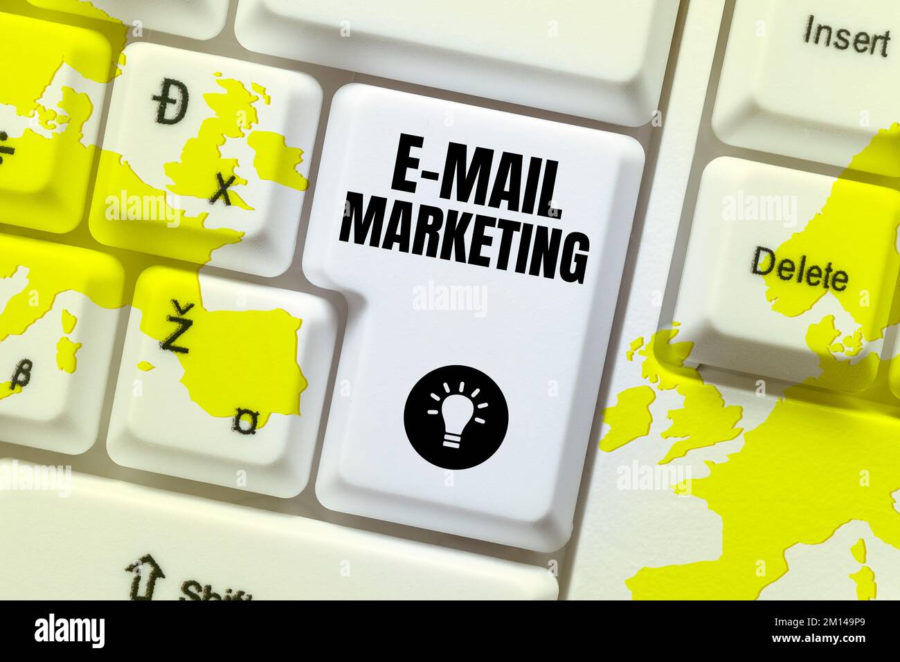 Text sign showing E Mail Marketing. Business concept E-commerce ...