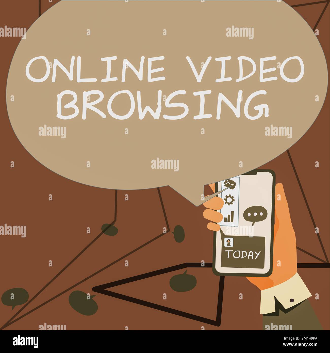 Text showing inspiration Online Video Browsing. Business overview ...