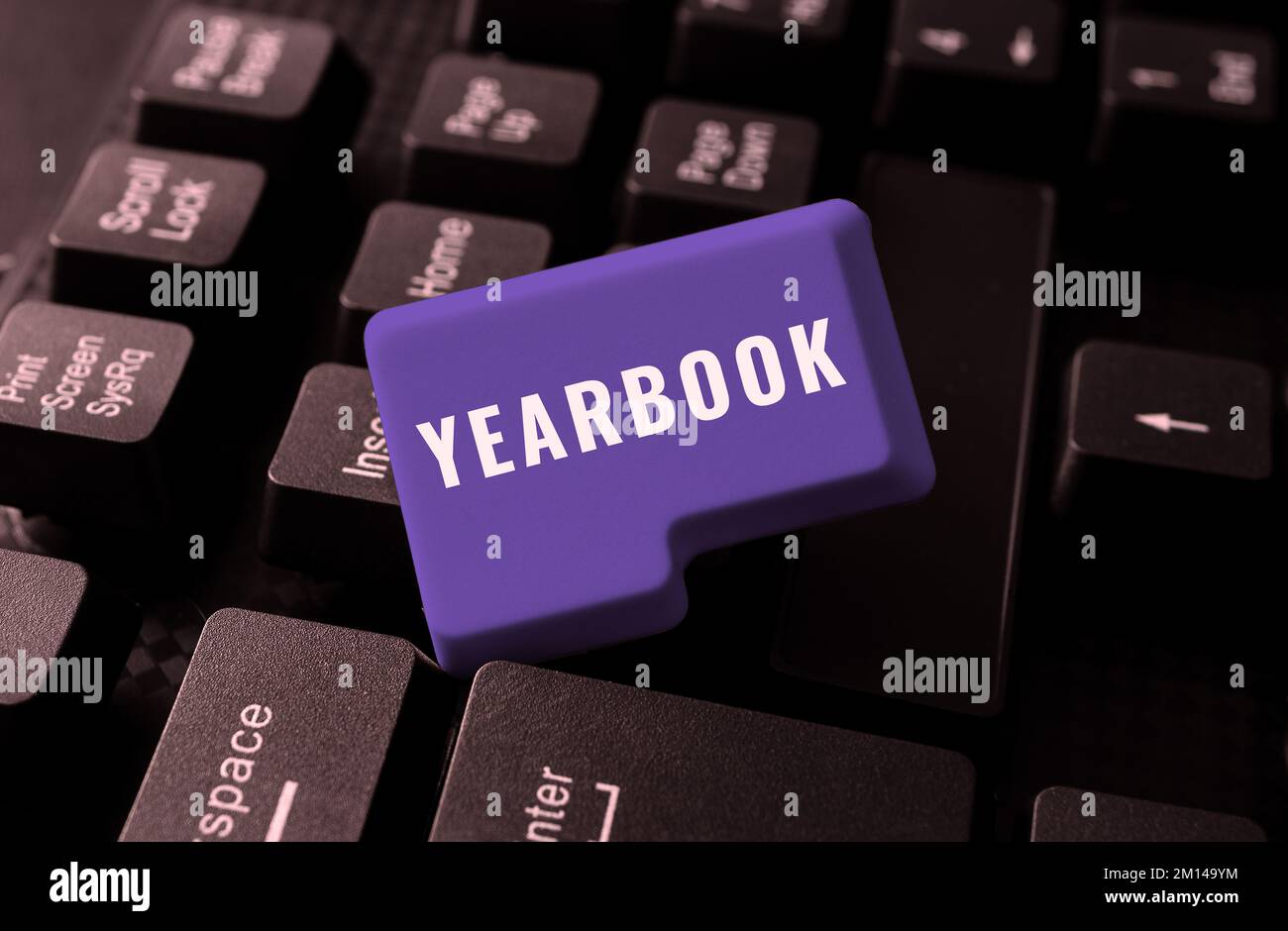 Hand writing sign Yearbook. Business approach publication compiled by ...