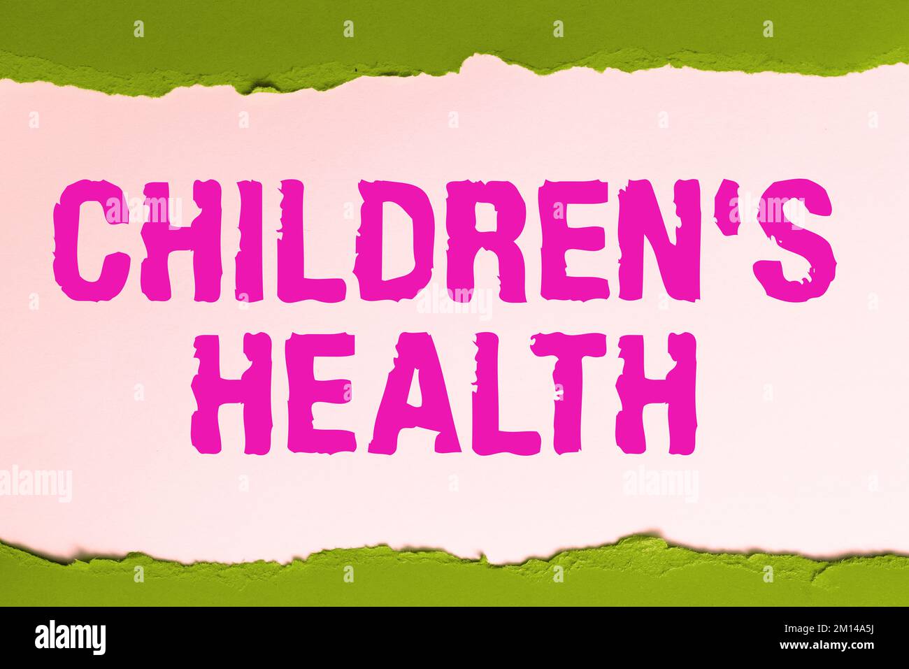 Hand writing sign Children's Health. Business idea kid condition of ...