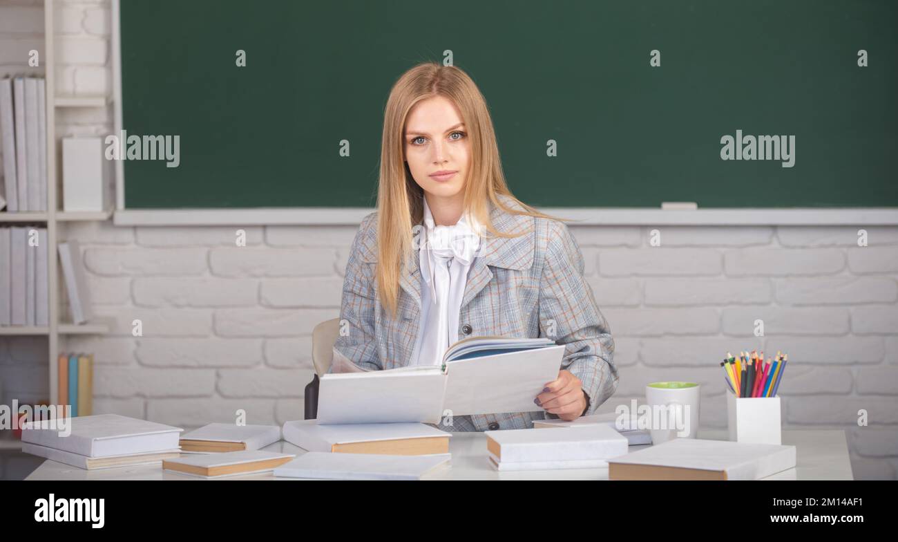 Female student in university, school education, Young woman study in ...
