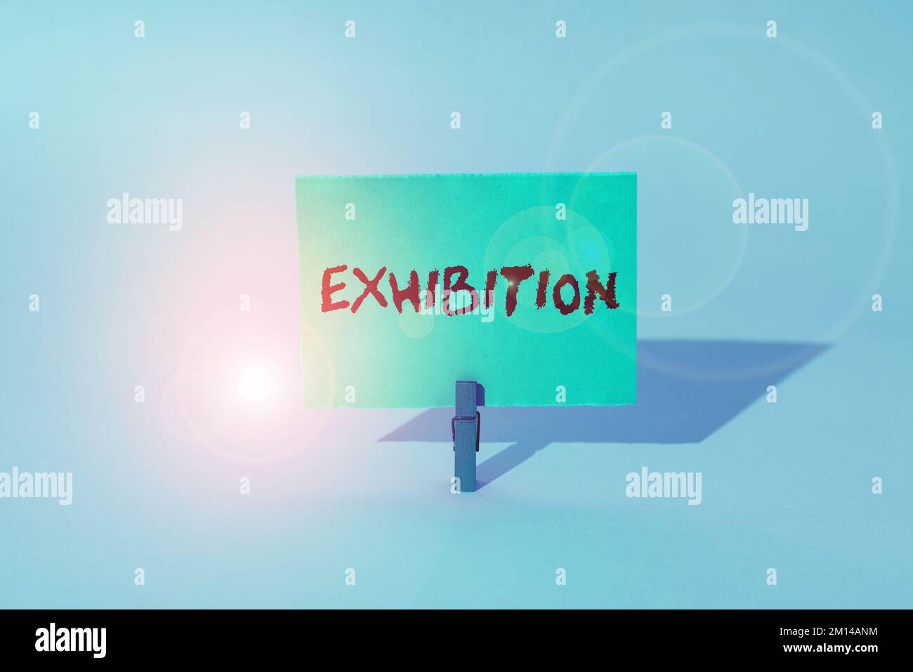 Hand writing sign Exhibition. Business concept and act of exposing ...