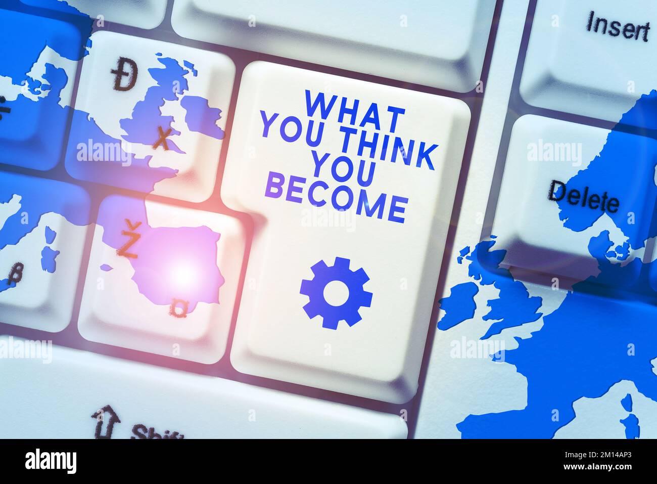 Writing displaying text What You Think You Become. Concept meaning ...