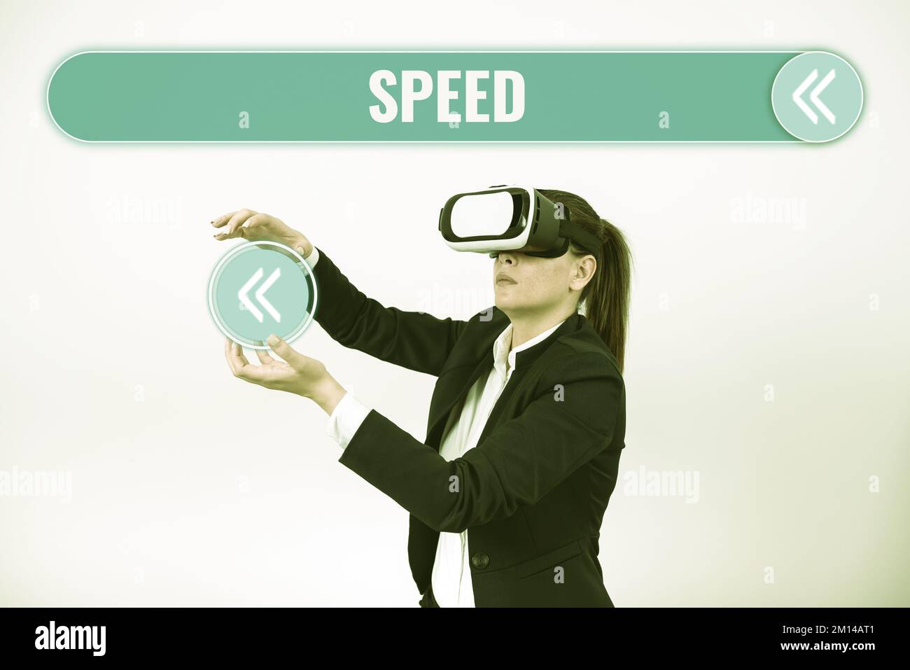 Conceptual caption Speed. Business showcase rate at which someone or ...
