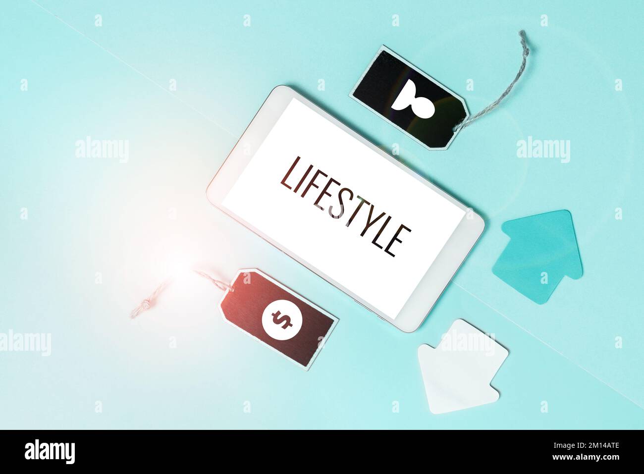 Sign displaying Lifestyle. Word Written on the typical way of living of ...