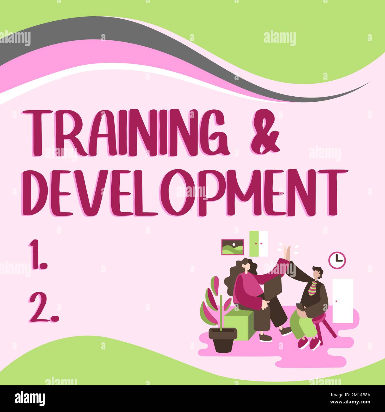 Writing displaying text Training Development. Conceptual photo Organize Additional Learning ...