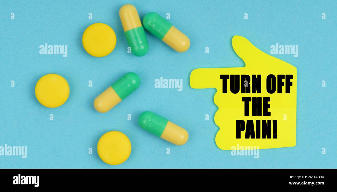 Turn off the pain hi-res stock photography and images - Alamy