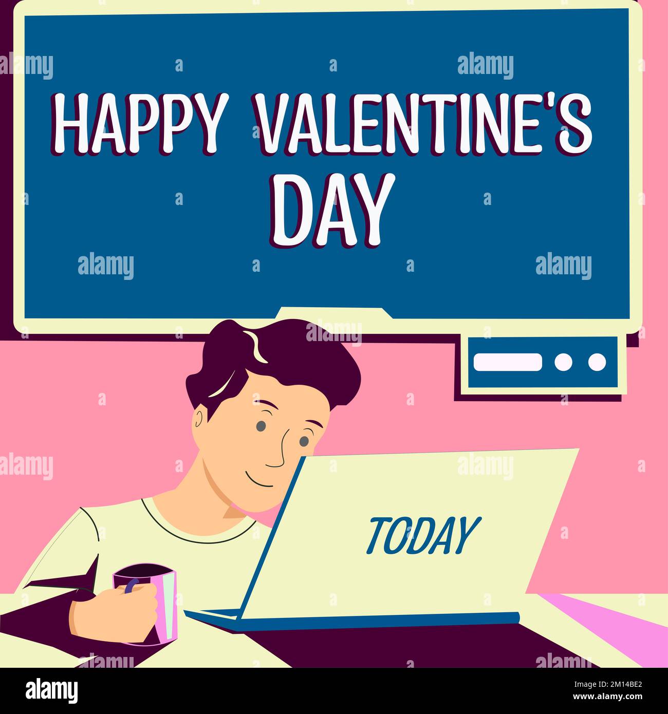 Conceptual caption Happy Valentine S Is Day. Business idea when lovers ...