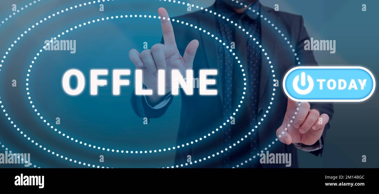 Conceptual display Offline. Word for Not having directly connected to a ...