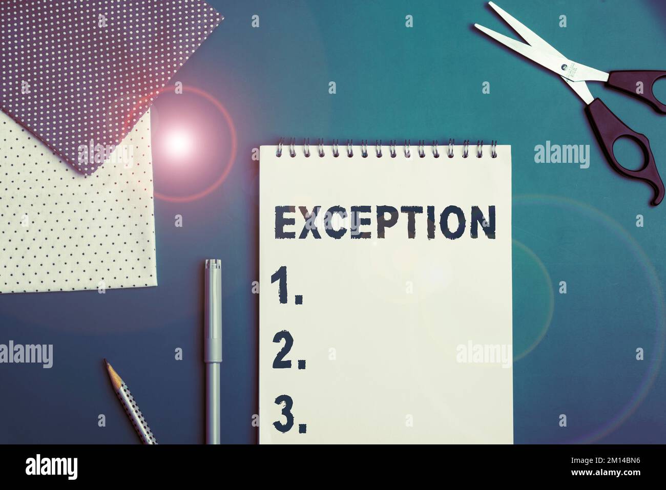 Text caption presenting Exception. Word Written on person or thing that ...