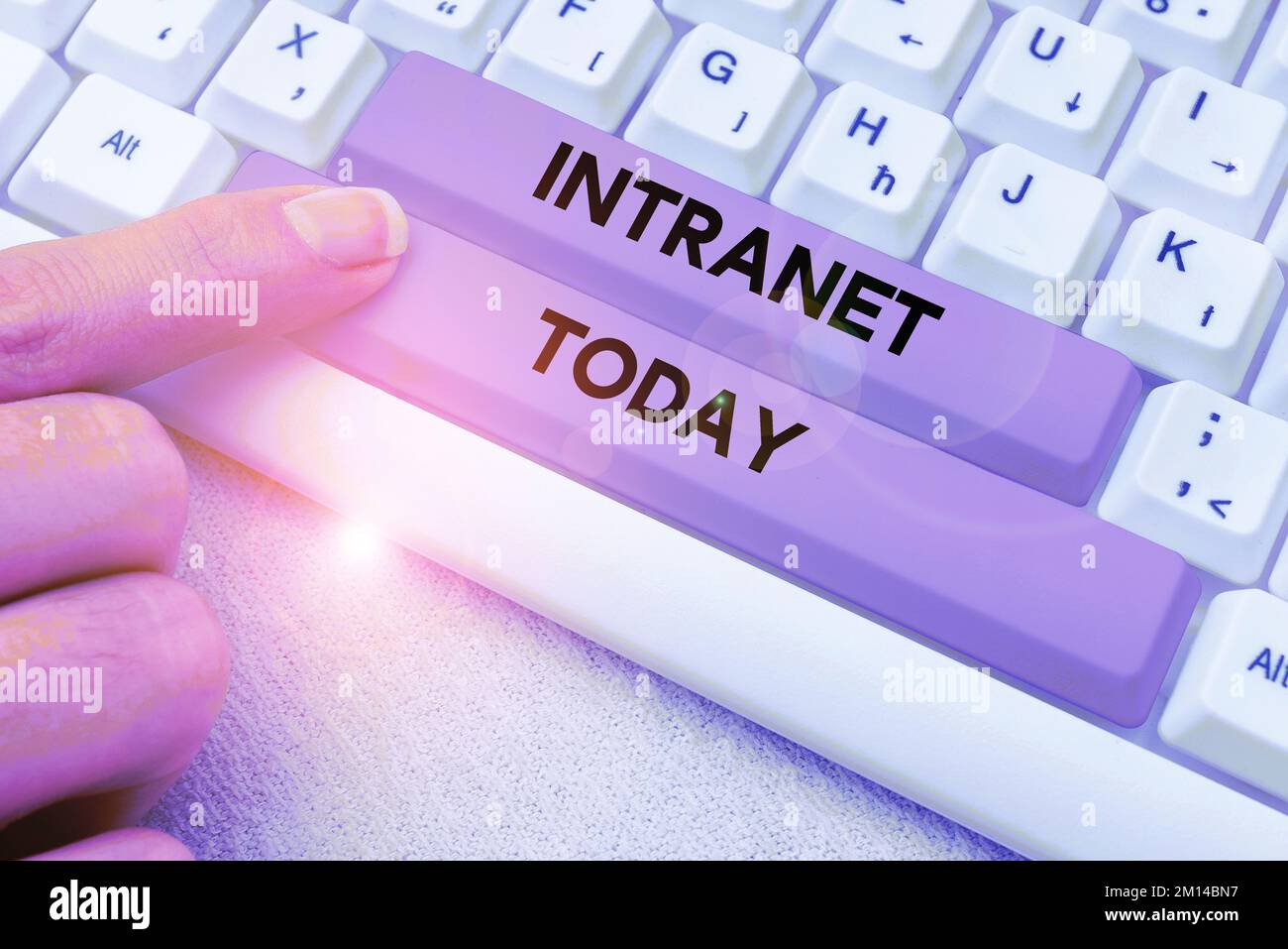 Sign displaying Intranet. Business overview local or restricted ...