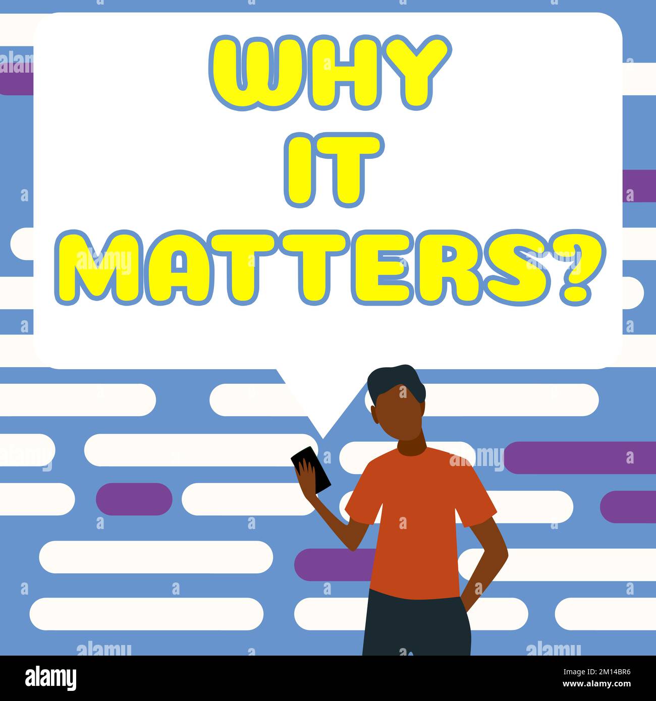 Conceptual display Why It Matters. Business showcase Important Reasons ...