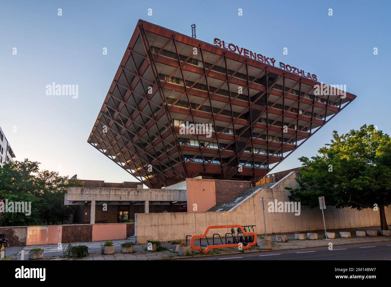 Bratislava (Pressburg): Slovenský rozhlas (Slovak Radio Building) in ...