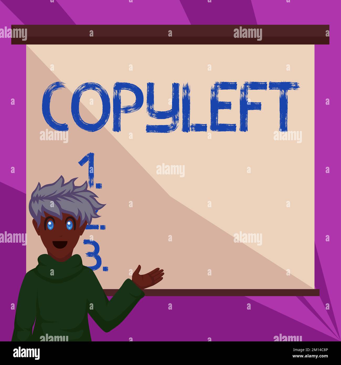 Text sign showing Copyleft. Concept meaning the right to freely use ...