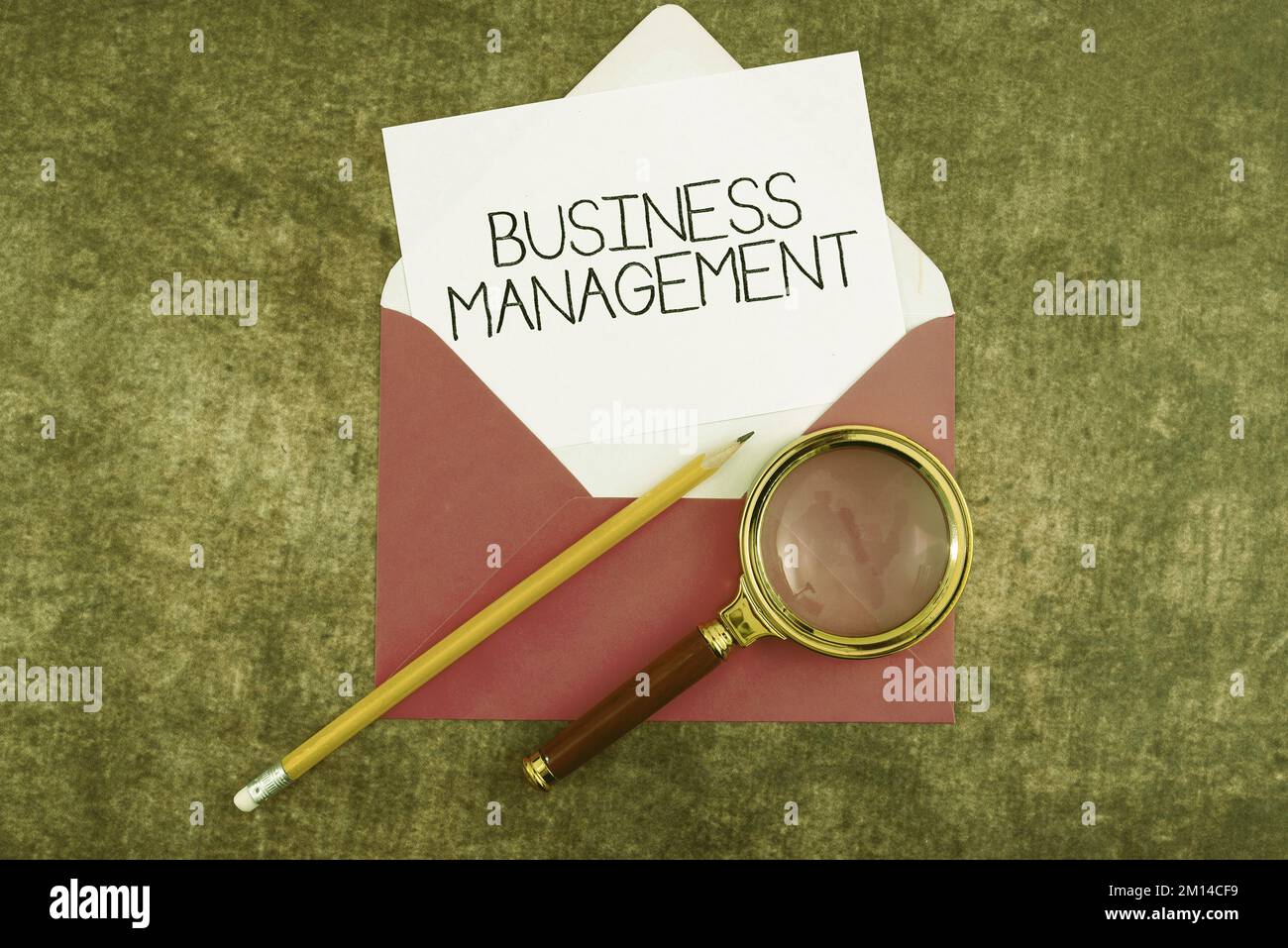 Handwriting text Business Management. Internet Concept Overseeing ...