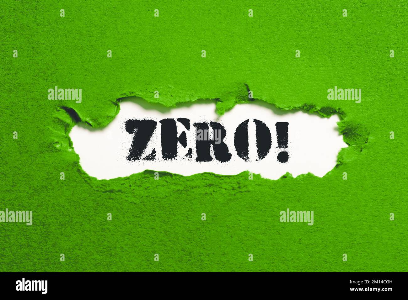 Handwriting text Zero. Conceptual photo no quantity or number nought ...